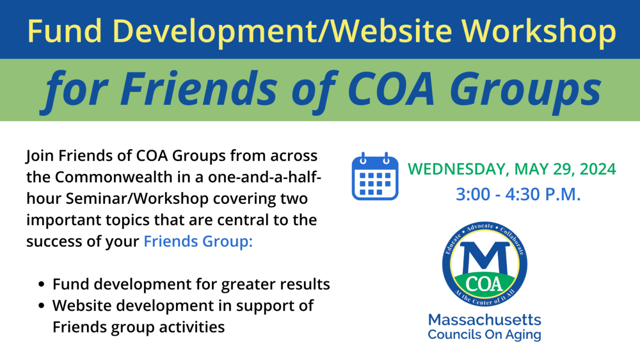 COA BOARDS & FRIENDS GROUPS | Massachusetts Councils on Aging